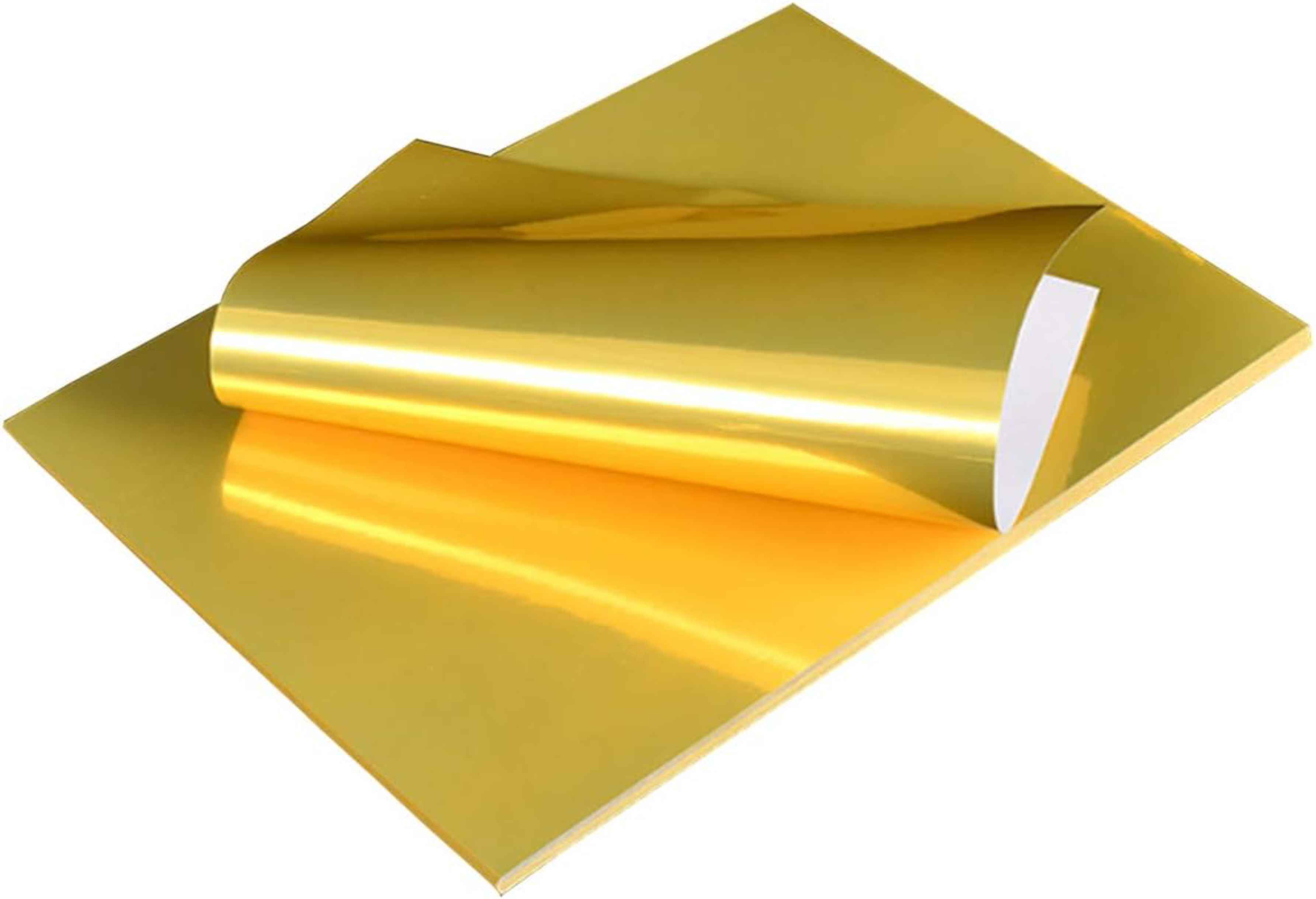 Metallic Gold Label Paper | Laser Compatible Premium Sticker Sheets